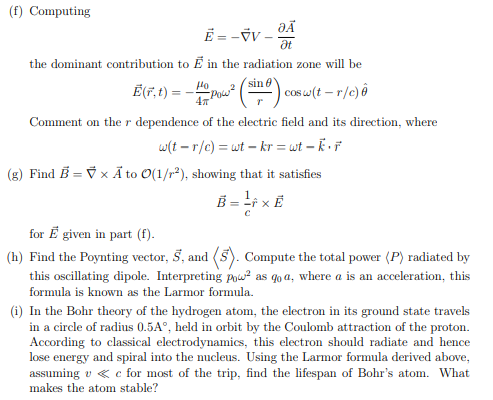 Solved 2. Dipole radiation: Consider two metal spheres at 2 | Chegg.com