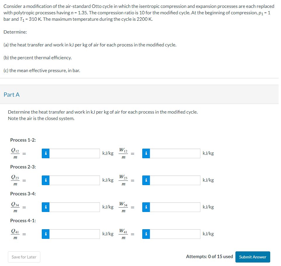 Solved Consider a modification of the air-standard Otto | Chegg.com