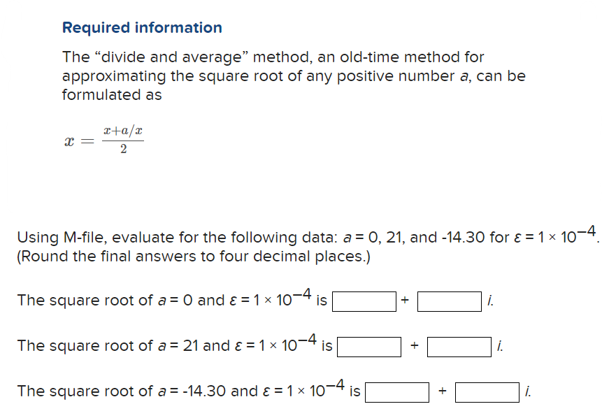 Solved Required Information The Divide And Average Method 2906