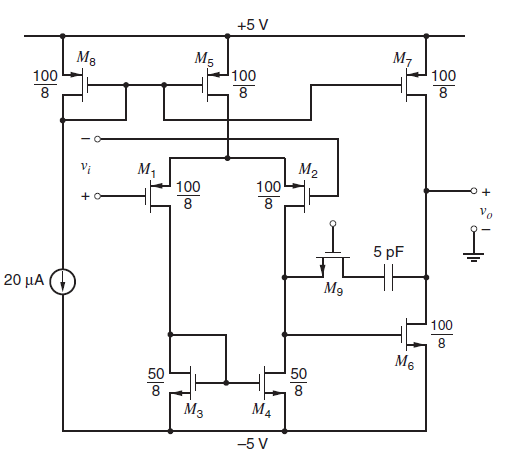 Solved Find the value of drain current through transistor 6 | Chegg.com