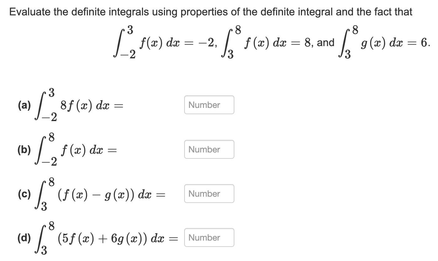 Solved Evaluate the definite integrals using properties of | Chegg.com