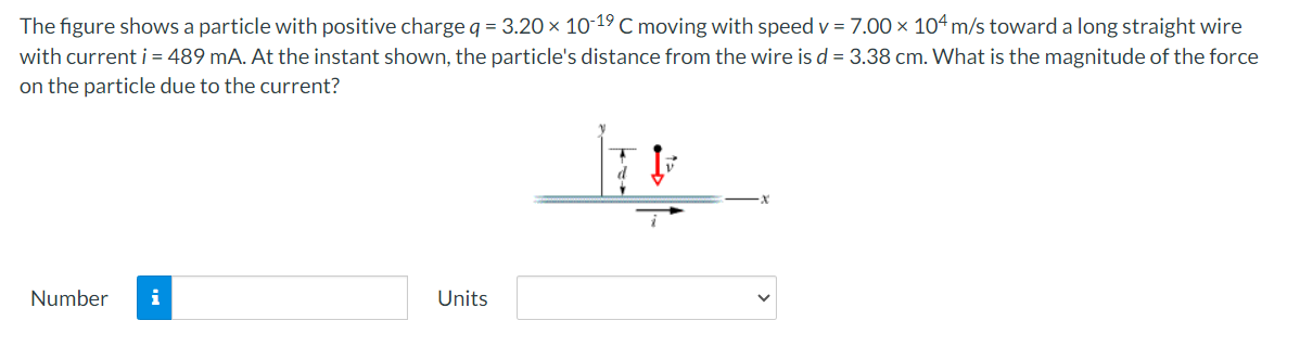 Solved The figure shows a particle with positive charge | Chegg.com