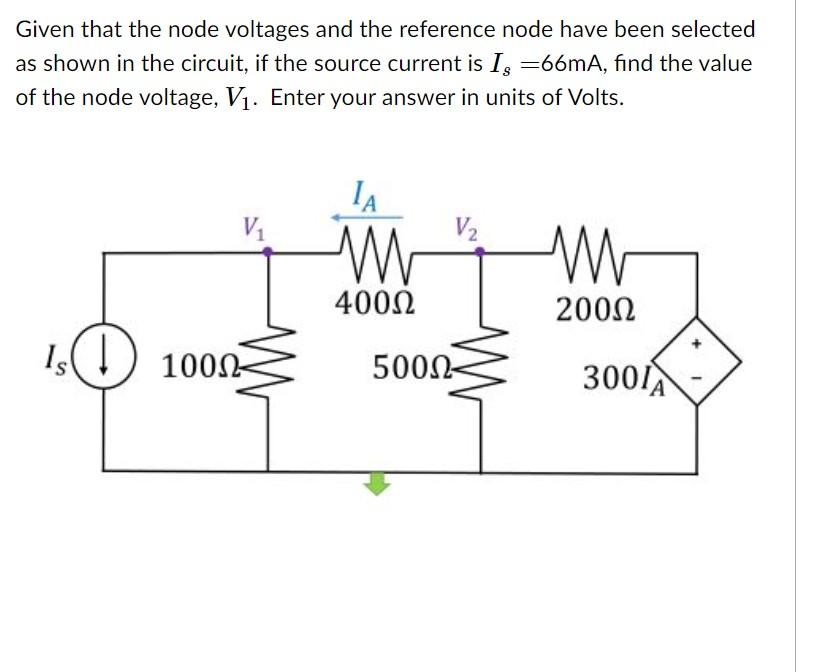 Solved Given that the node voltages and the reference node | Chegg.com