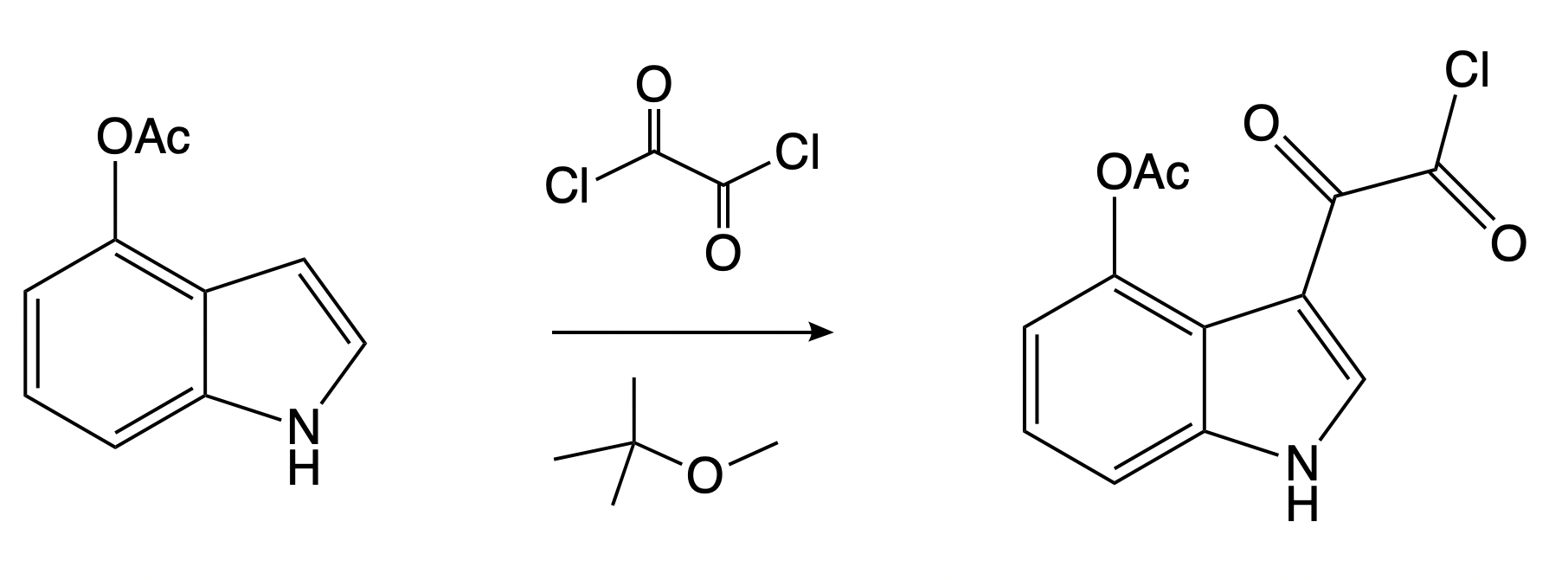 Solved Oxalyl chloride indole attachment with methyl tert | Chegg.com