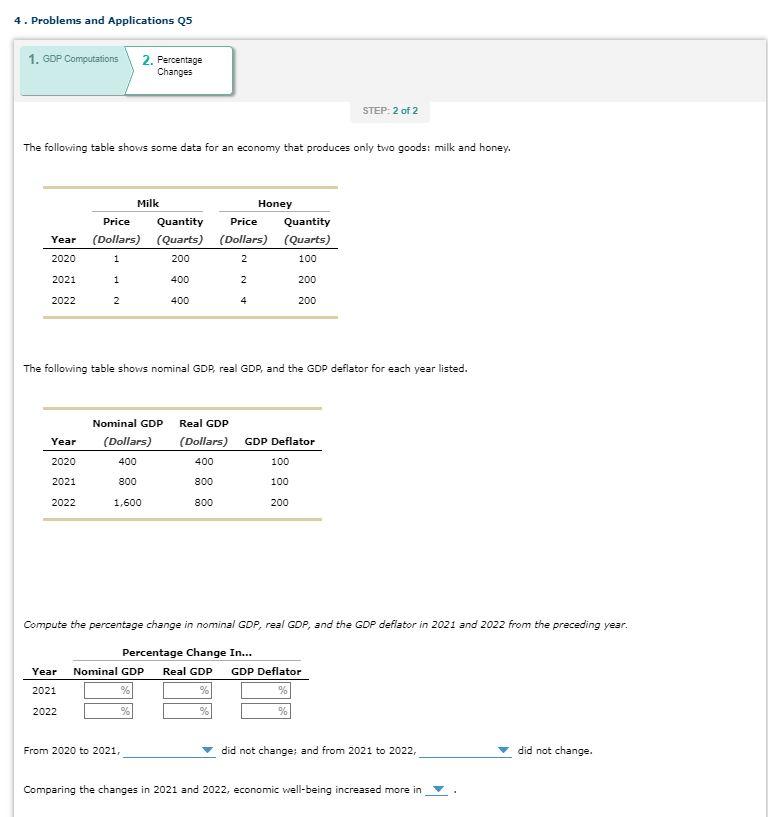 Solved 4. Problems and Applications Q5 1. GDP Computations | Chegg.com
