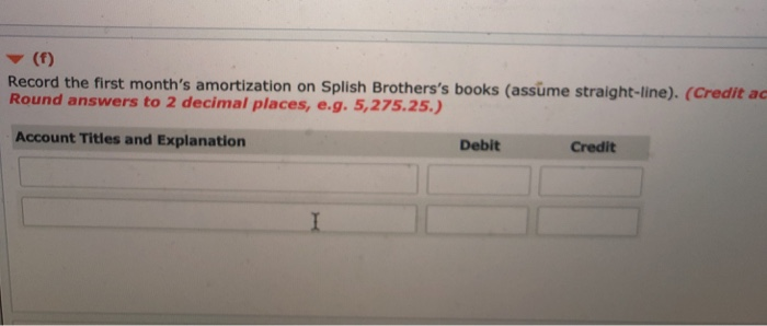 Solved Exercise 21A-3 a-g (Part Level Submission) Splish | Chegg.com