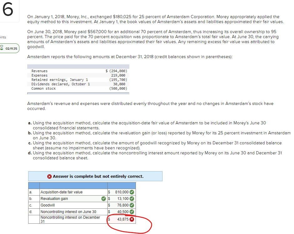 solved-5-on-january-1-beckman-inc-acquires-60-percent-of-chegg