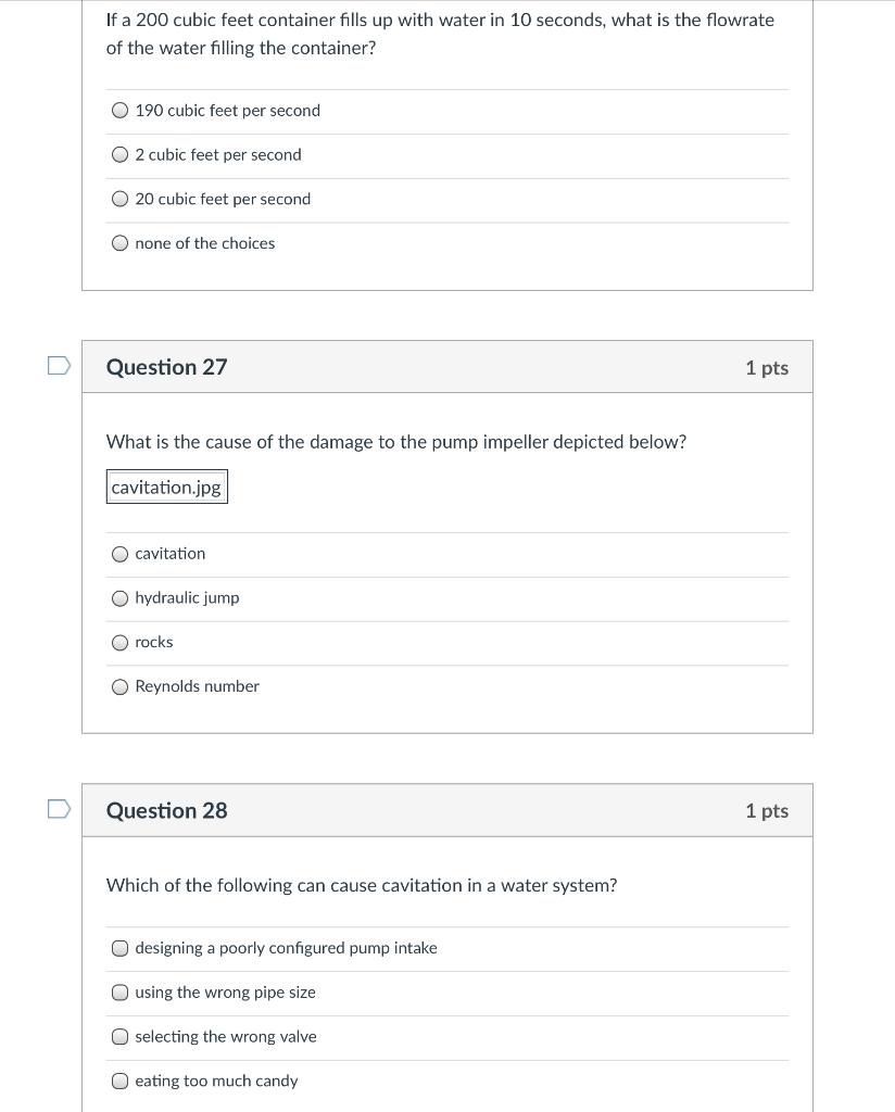 Solved If a 200 cubic feet container fills up with water in | Chegg.com
