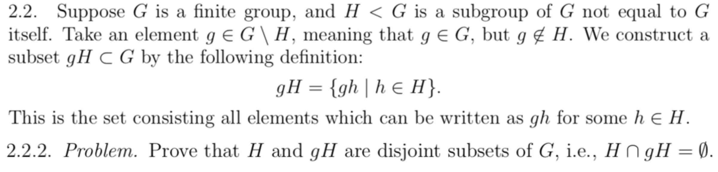 Solved 2.2. Suppose G is a finite group, and H