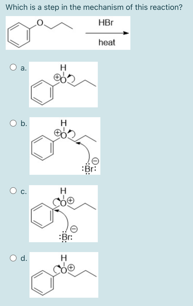 Solved Which is a step in the mechanism of this reaction? | Chegg.com