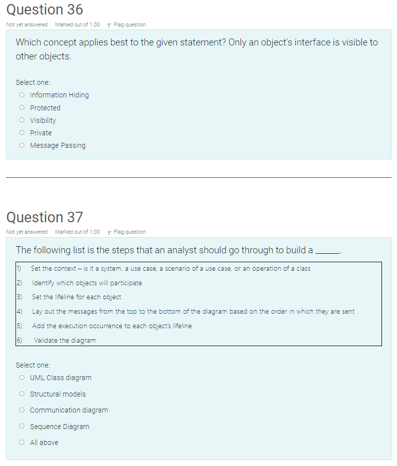 Solved Which concept applies best to the given statement? | Chegg.com