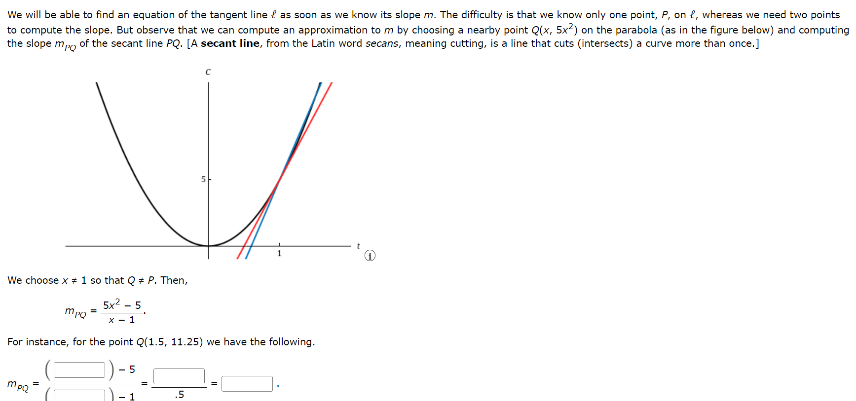 Solved We will be able to find an equation of the tangent | Chegg.com