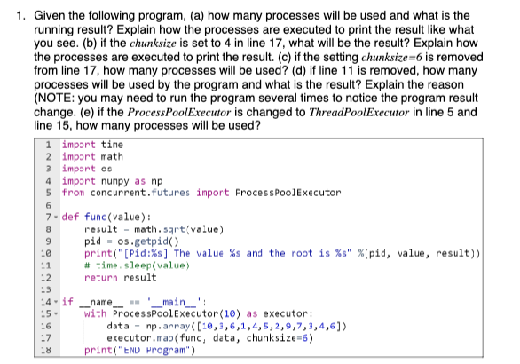 Solved Given the following program, (a) how many processes | Chegg.com
