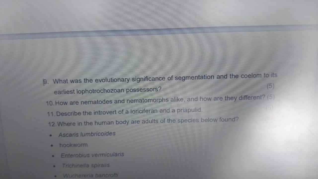 Solved 9. What was the evolutionary significance of | Chegg.com