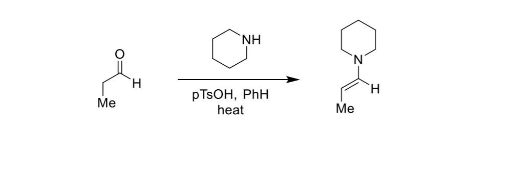 Solved NH H H Me pTSOH, PhH heat Me | Chegg.com