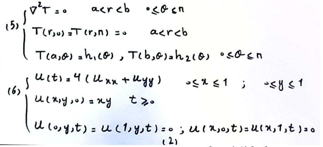 Solved SOLVE The equations, this is partial differential | Chegg.com
