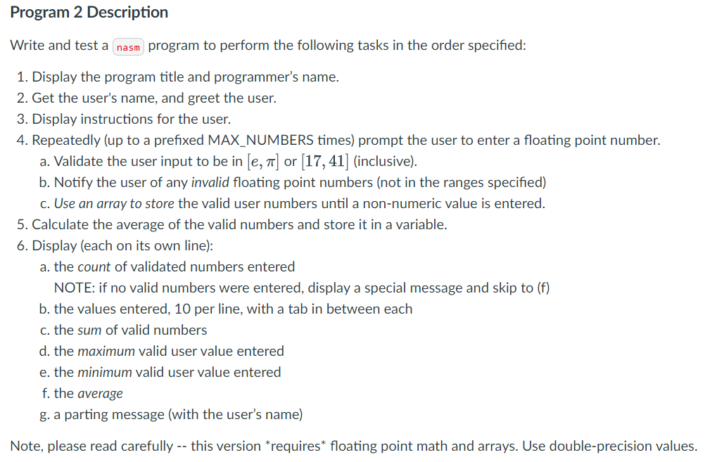 Solved This is a 4 part question and you have to write and | Chegg.com