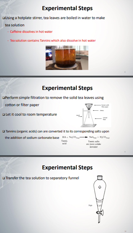 Solved Extraction The method of separating a substance from | Chegg.com