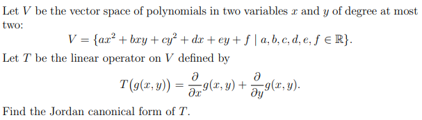 Solved Let V be the vector space of polynomials in two | Chegg.com