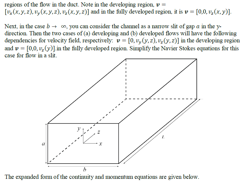 Solved 3. Equations for developing and fully developed flow | Chegg.com