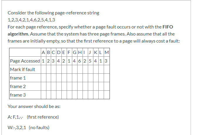 Solved Consider the following page-reference string | Chegg.com