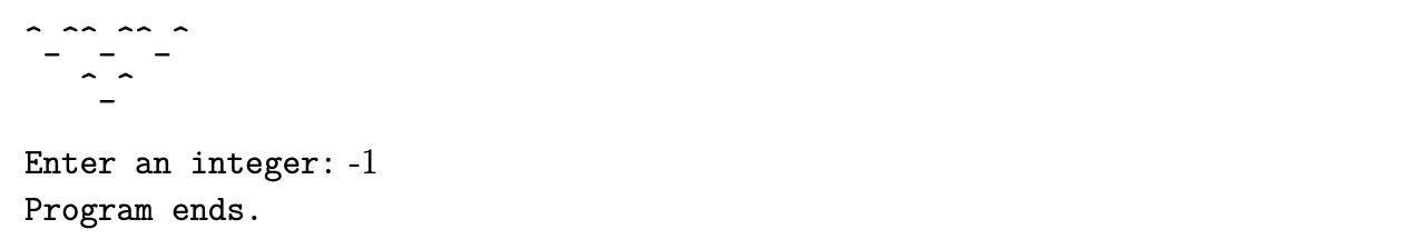 Solved Exercise 2: String Pattern (20 marks) Using while | Chegg.com