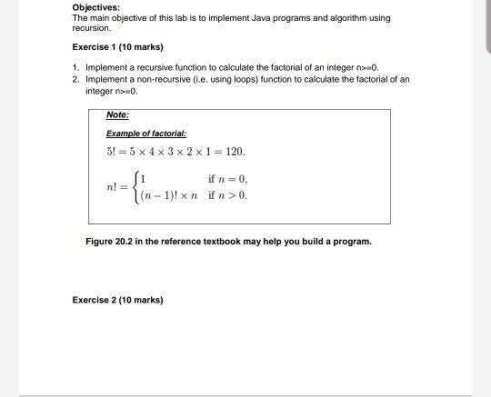 Solved Objectives Main Objective Lab Implement Java Programs Algorithm Using Recursion