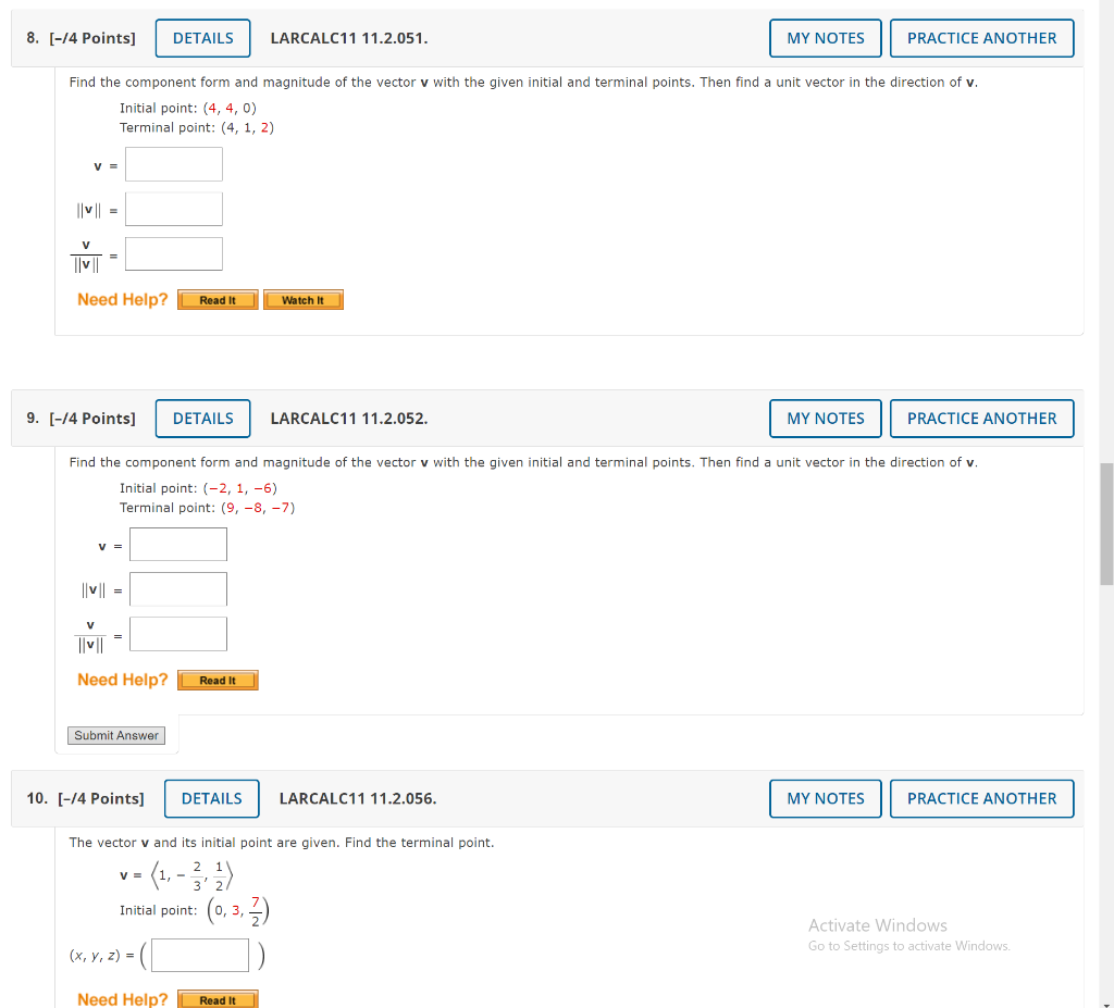 Solved Find the component form and magnitude of the vector v | Chegg.com