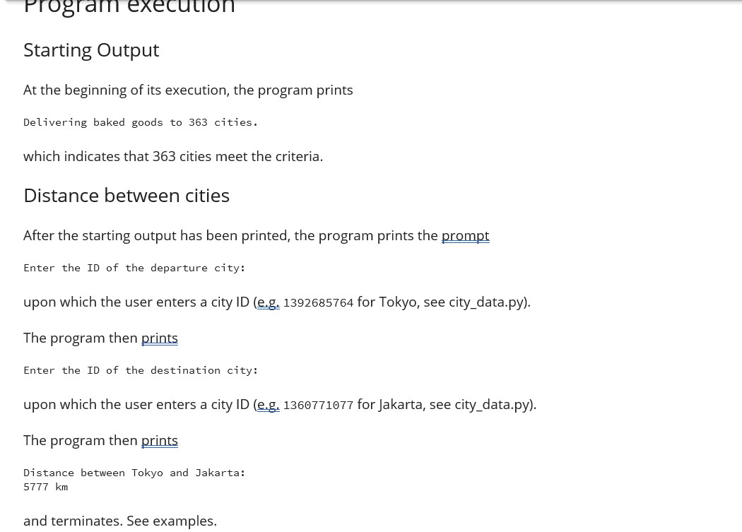 Use the modulegeopy to compute the geodesic distance | Chegg.com