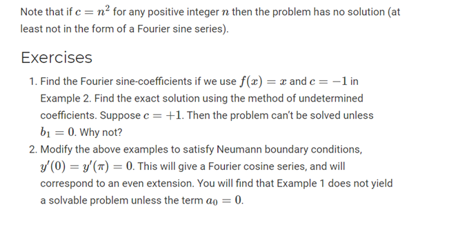 Solved Example 1 Let's try to solve the simple inhomogeneous | Chegg.com