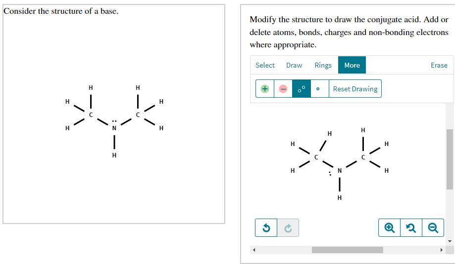 Solved Consider the structure of a base. Modify the | Chegg.com