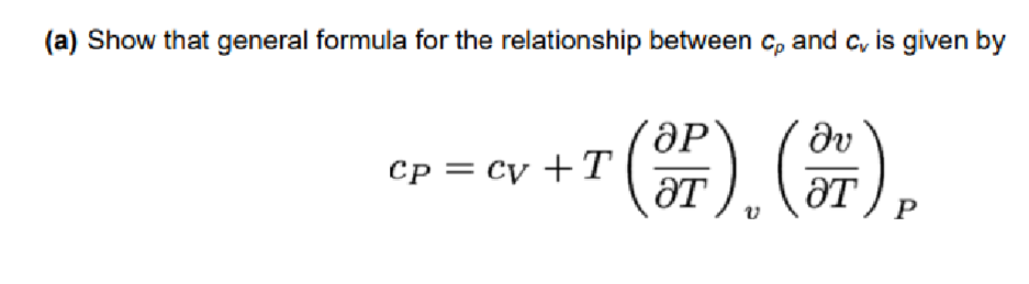 Solved (a) Show that general formula for the relationship | Chegg.com