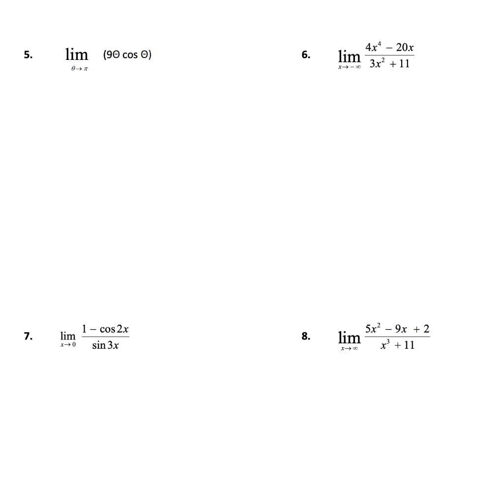 Solved limit by using analytical and algebraic operations. | Chegg.com