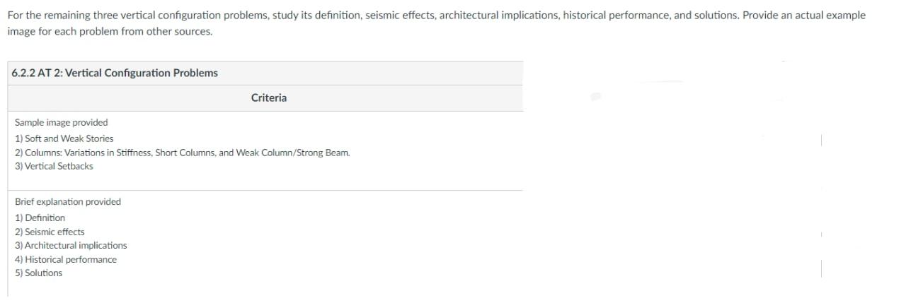 For the remaining three vertical configuration | Chegg.com