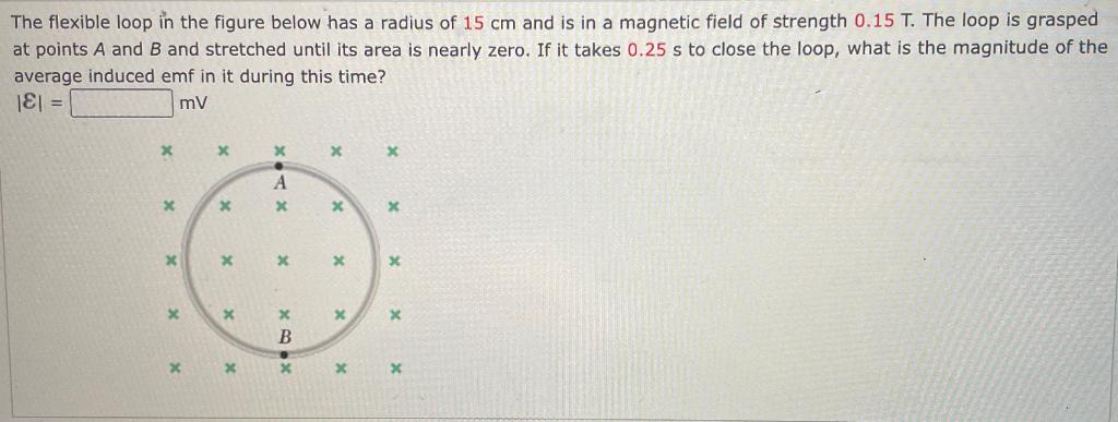 Solved The flexible loop in the figure below has a radius of | Chegg.com