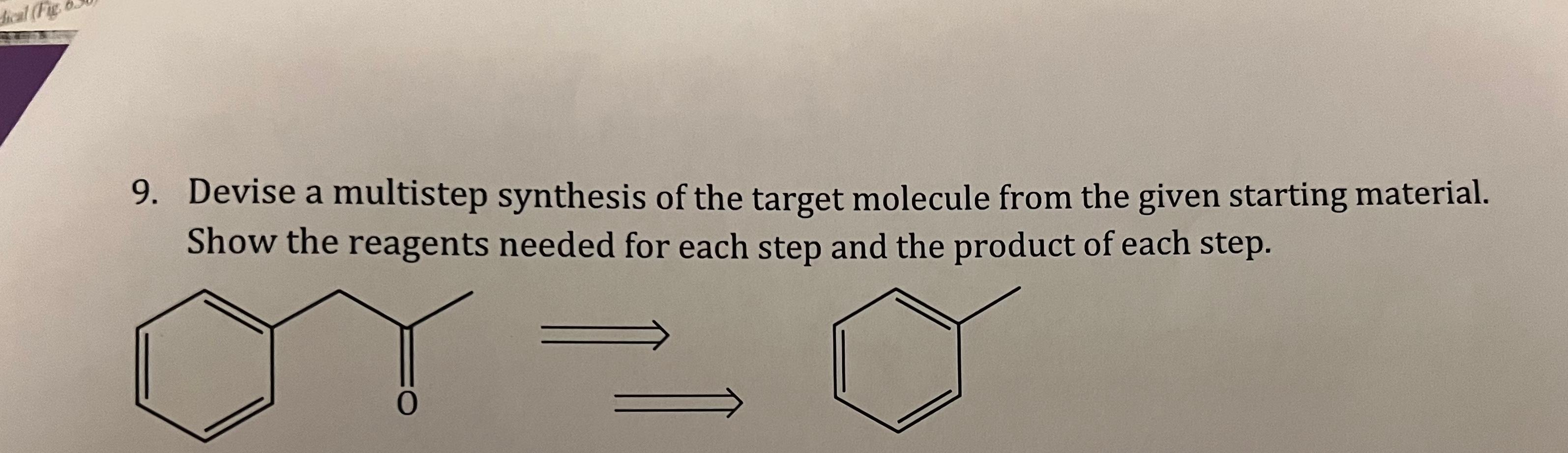 Solved 5. Devise a multistep synthesis of the target | Chegg.com