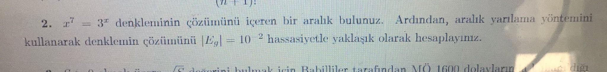 Solved Find a range that contains the solution of the | Chegg.com