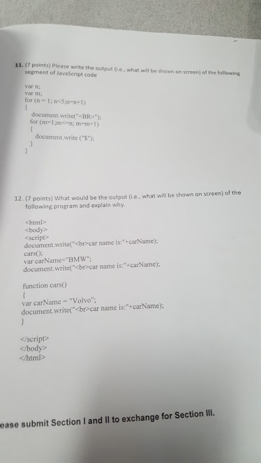 Solved 1117 Points Please Write The Output Segment Of 8491