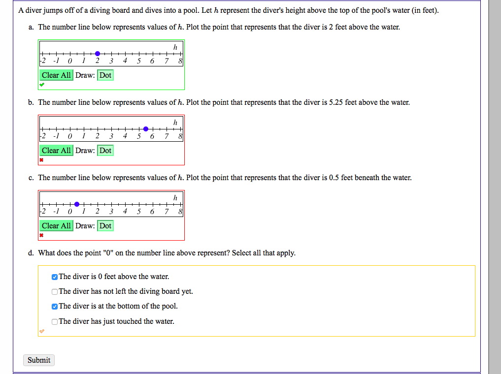 Solved A diver jumps off of a diving board and dives into a | Chegg.com