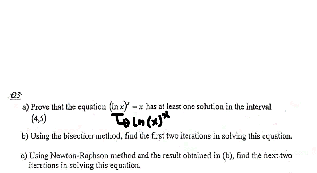 Solved solve it all in clear and detailed NUMERICAL | Chegg.com