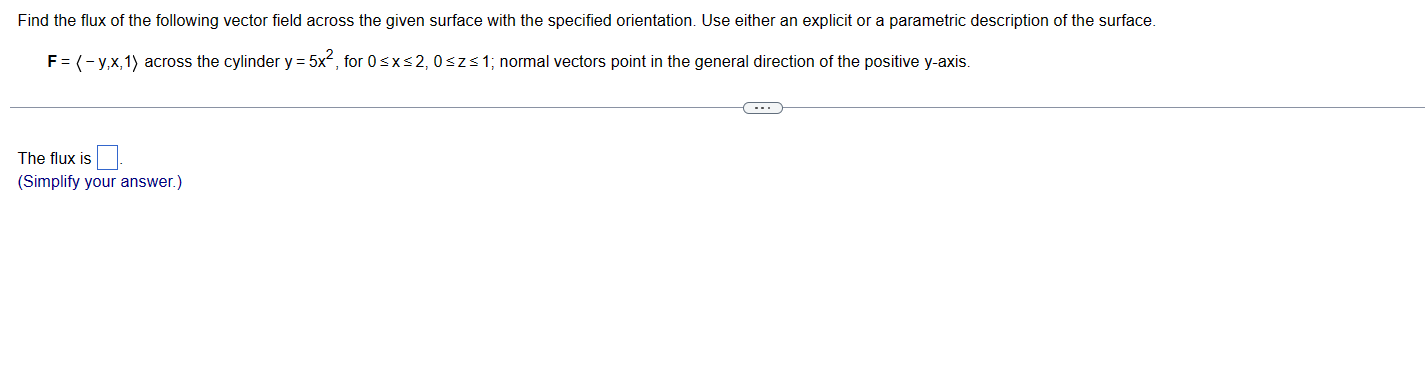 Find the flux of the following vector field across | Chegg.com