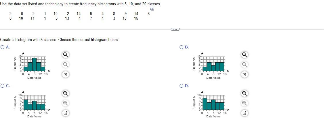 [Solved]: Use the data set listed and technology to create