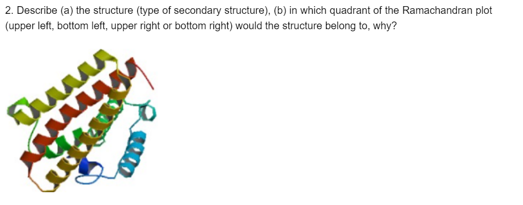 Solved Describe (a) the structure (type of secondary | Chegg.com