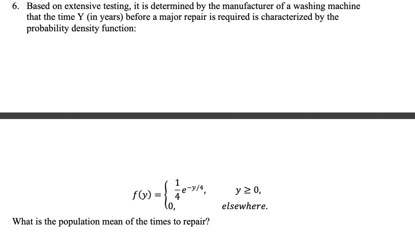 Solved 6. Based on extensive testing, it is determined by | Chegg.com
