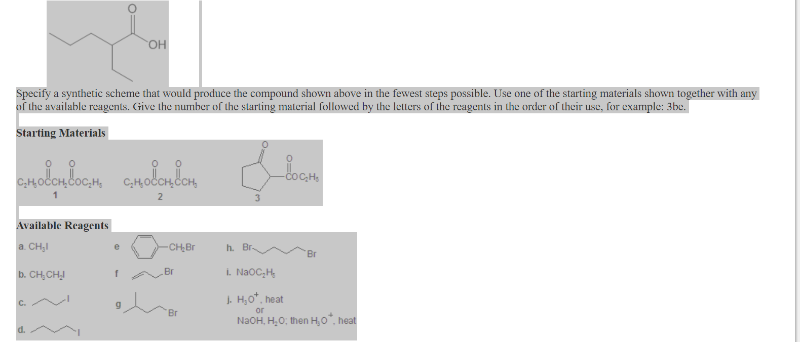 Solved Specify a synthetic scheme that would produce the | Chegg.com