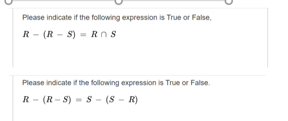 Solved Given two relational schemas R(ABC) and S(ABC), let | Chegg.com