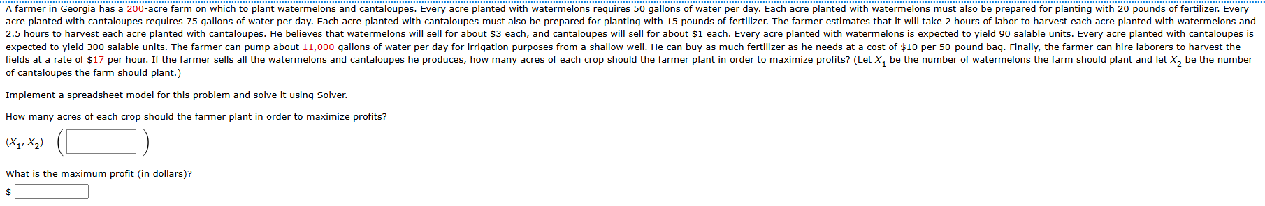 Solved Please help. Please don't ask me to use solver or | Chegg.com