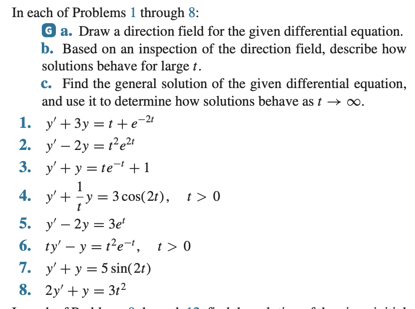 Solved In each of Problems 1 through 8: G a. Draw a | Chegg.com