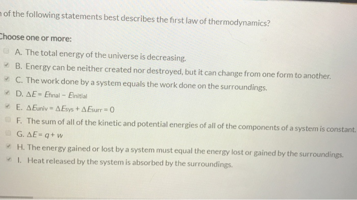 Solved Which of the following statements best describes the | Chegg.com