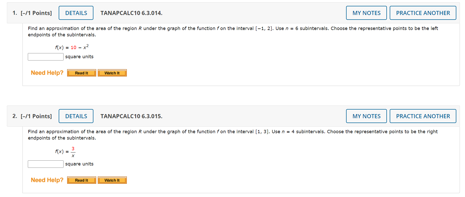 Solved 5. [-/1 Points] DETAILS BERRAPCALCBR7 5.3.025. MY | Chegg.com